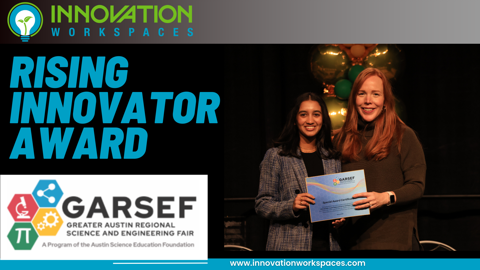 Rising Innovator Award | Innovation Workspaces | Cedar Park